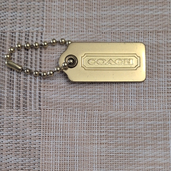 Coach | Accessories | Coach Metallic Gold Keychain | Poshmark